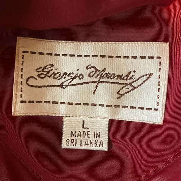 Giorgio Morandi | Jackets & Coats | Giorgio Morandi Womens Red Coat ...